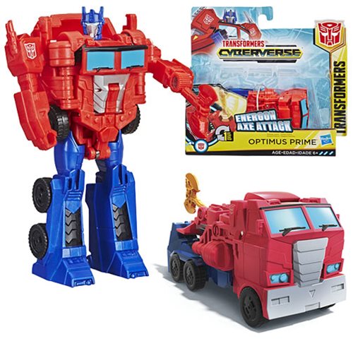 Transformers Cyberverse Action Attackers 1-Step Changer Optimus Prime ...
