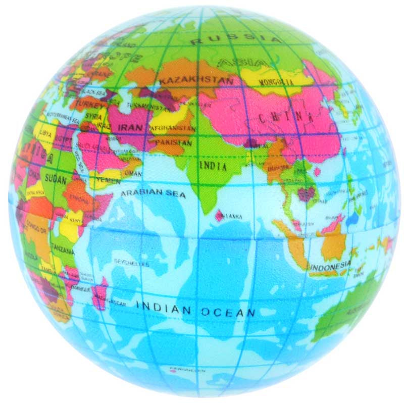 BALL 6.3 CM WORLD MAP – The Family Gadget